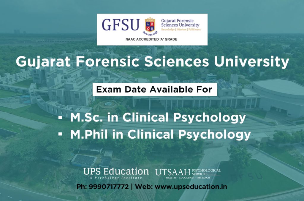 GFSU MSc/M.Phil in Clinical Psychology Entrance Date 2020 | Best ...