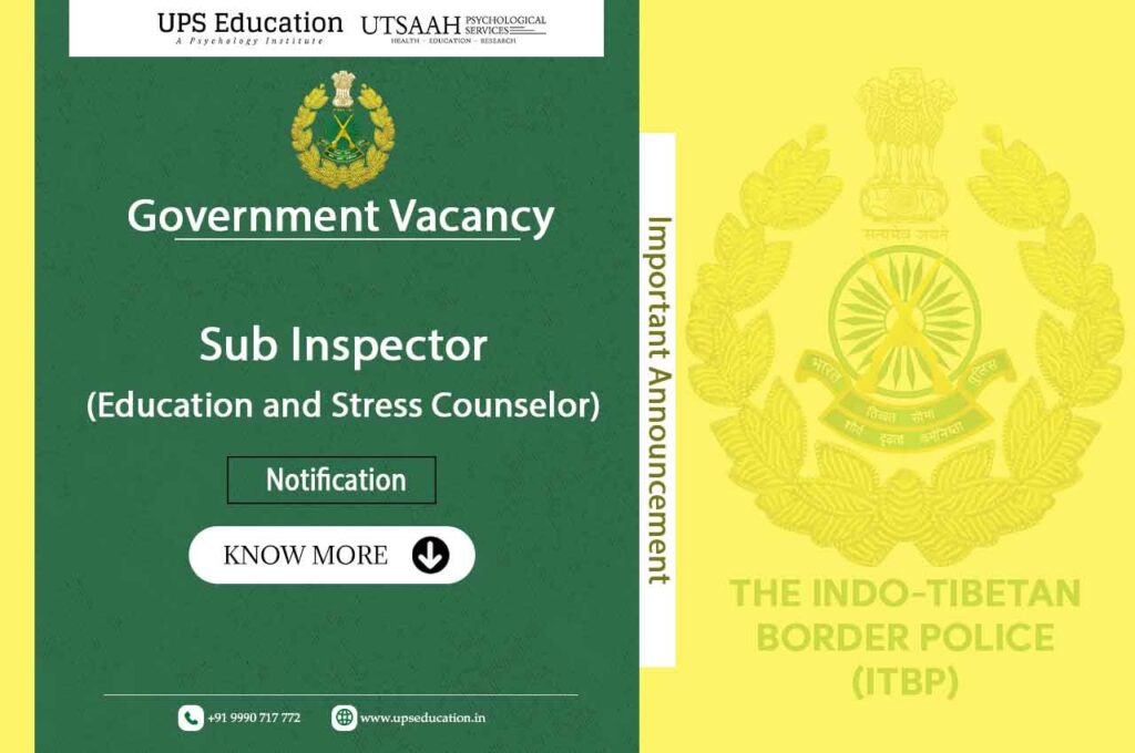 ITBP Sub Inspector Vacancy Available | Best Psychology Coaching